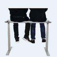 China Office Furniture Customized Double Motor Electric Up Lift Desk Adjustable Height Desk for sale