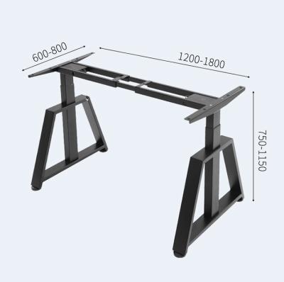 China 710mm Metal/Wooden Dual Motor Height Adjustable Electric Coffee Table for Smart Office for sale