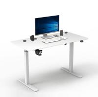 China Adjustable Electric Desk for Teachers Dual Motor White Color and 100V/Hz Power Supply for sale