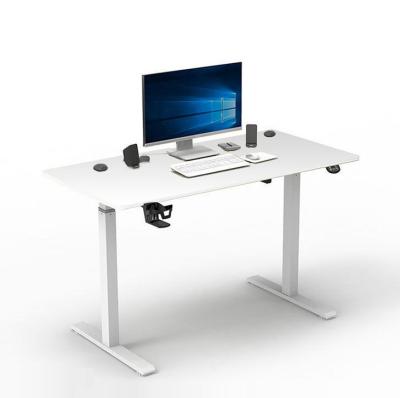 China Adjustable Electric Desk for Teachers Dual Motor White Color and 100V/Hz Power Supply for sale