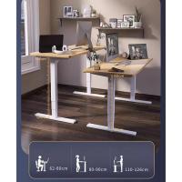 China Height Adjustable Dual Motor Coffee Standing Table for Modern Luxury Office Furniture for sale