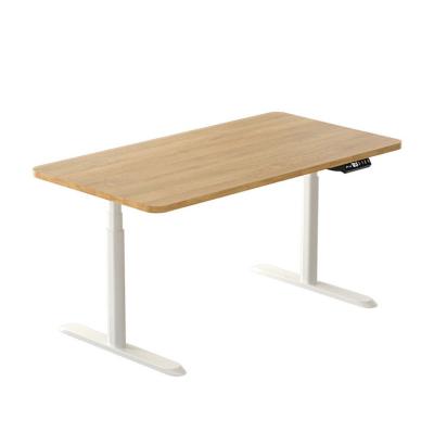 China Suppliers Home Modern Luxury Wooden Coffee Standing Table Dual Motor Height Adjustable for sale