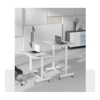China Custom 2023 Design Sit Standing Study Table for Adult Waterproof Wooden Laptop Desk for sale