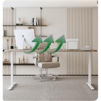 China General Commercial Furniture Wood Grain White Electric Standing Desk for Teachers for sale