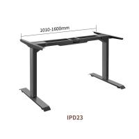 China 2 Stage Dual Motor Electric Standing Desk 6ft x 8ft Extra Large Long Brown Italian Style for sale