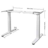 China 2023 Dual Motor Electric Sit Standing Study Table Modern Luxury CEO Office Desk for Adult for sale