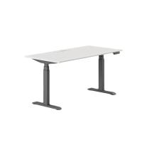 China Small Office Coffee Standing Desk with Dual Motor Brown Wood Multifunctional Electric for sale