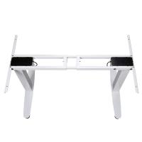 China Student School Ergonomic Desk with Height Adjustable Wooden Grain Electric Table Legs for sale