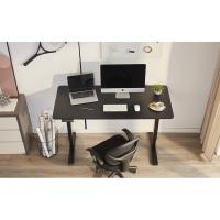 China Adjustable Height Dual Motor Electric Office Desk with Italian Design and Black Finish for sale