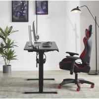 China Adjustable Height Dual Motor Electric Office Desk with Italian Design and Black Finish for sale