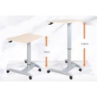 China Modern Work Office Desk 6ft x 8ft Pneumatic Height Adjustable Coffee Table with Wheels for sale
