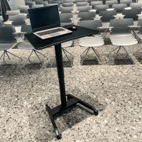 China 680mm Eco-Friendly Partical Board Modern Office Desk with Pneumatic Height Adjustment for sale