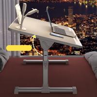 China Mail Packing Height Adjustable Desk White Modern Metal Manual Folding Office Desk Furniture for sale