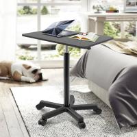 China Pneumatic Base Standing Desk for Mini Bar Counter in Small Wooden Home Office and Laptop for sale