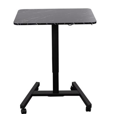 China Mobile Pneumatic Office Desk with Height Adjustable Gas Lift and Eco-Friendly Desktop for sale