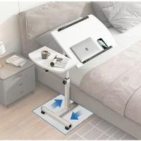 China White Modern Metal Manual Folding Office Desk Furniture with 2 Stage Height Adjustment for sale