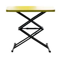 China Manual Height Adjustable Table Custom Luxury Style Modern Office White Wooden Furniture for sale