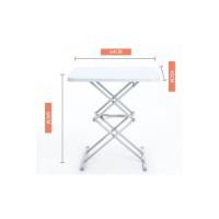 China Foldable Height Adjustable Desk for Kids Custom White Wooden Manual Furniture Sit Stand for sale