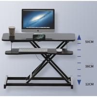 China Manual Height Adjustable Desk Base Luxury White Wooden Home Office Standing Desk for Commercial for sale
