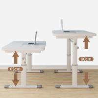 China Living Room Event Table Height Adjustable Desk for White Wooden Manual Conference Desk for sale