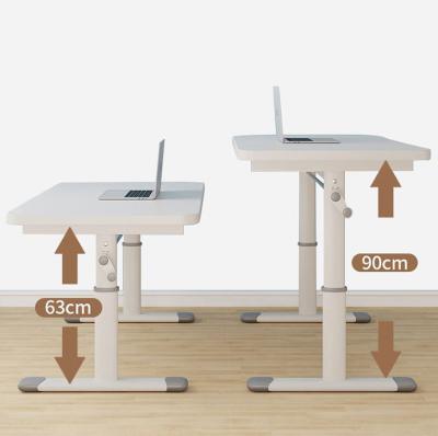 China Living Room Event Table Height Adjustable Desk for White Wooden Manual Conference Desk for sale