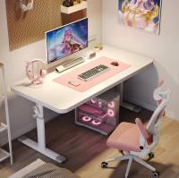China Adjustable Height White Metal Writing Desk for Children's Study in Zhejiang Province for sale
