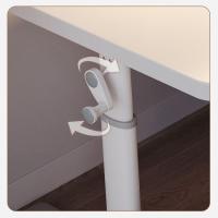 China Adjustable Height White Metal Writing Desk for Children's Study in Zhejiang Province for sale