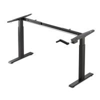 China Customized Manual Height Adjustable Wooden Hand Crank Gaming Desk for Living Room for sale
