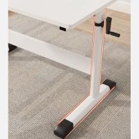 China Mail Packing Executive Director White Wooden Custom Height Adjustable Office Table for sale