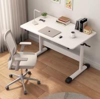 China Zhejiang Eco-Friendly Partical Board Student Writing Desk with Manual Height Adjustment for sale