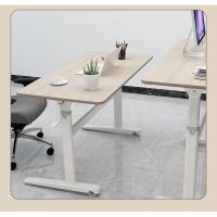 China Home Office Custom White Wooden Manual Desk Lift Up Coffee Table with Hand Crank for sale