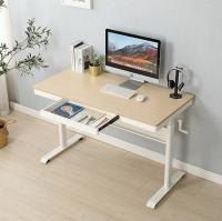 China Modern Office Furniture 600mm Manual Height Adjustable Table Hand Crank Standing Desk for sale