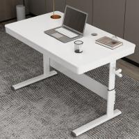 China Height Adjustable Manual Custom White Wooden Executive Director Office Desk Furniture for sale