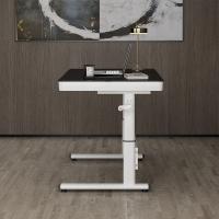 China Height Adjustable Manual Custom White Wooden Executive Director Office Desk Furniture for sale