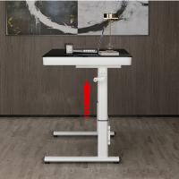 China Height Adjustable Manual Custom White Wooden Executive Director Office Desk Furniture for sale