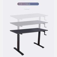 China Custom Black Wooden Manual Standing Desk Minimalist Classroom Book Table for Teachers for sale