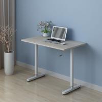 China Modern Design Brown Wooden Luxury CEO Office Desk Table for Adult Manual Sit Standing for sale
