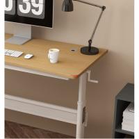 China Commercial Furniture 600mm Manual Height Adjustable Coffee Standing Table for Office for sale
