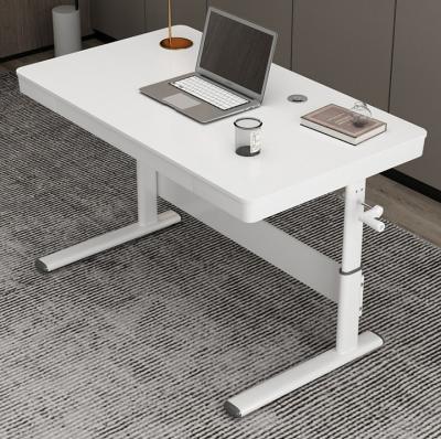 China Multifunctional Small Desk for Room White Electric Wooden Standup Office Coffee Table for sale