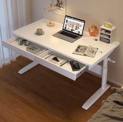 China Manual Height Adjustment Standing Desk for Big Home Office Storage and Laptop 600mm for sale