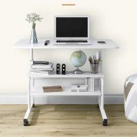China Adjustable 2-Leg Standing Desk Base for Laptop and Mini Bar Storage in Small Home Office SPCC Steel Frame for sale
