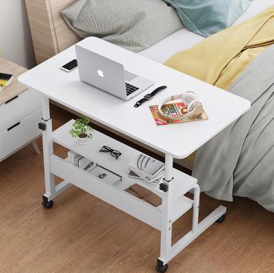 China Customized White Wooden Mobile Electric Standing Desk with Drawers 600mm Height Adjustable for sale