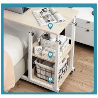China Brown Wooden Mobile Electric Standing Desk with Drawers and SPCC Steel Frame Material for sale