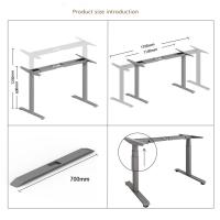 China 600mm Children's Brown Wooden Electric Height Adjustable Desk for Home Office for sale