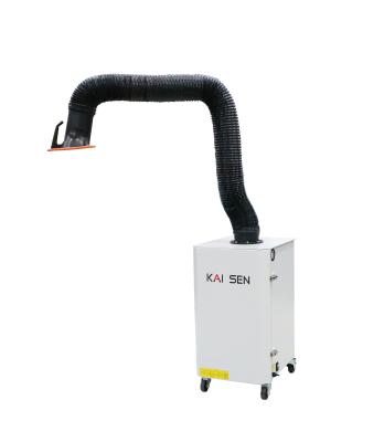 China Mobile Welding Industrial Fume Extractor Dust Collector With One Suction Arm for sale