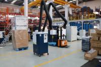China Welding Fume Purifier Dust Collector 3kW With Double Flexible Arms for sale