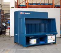 China Downdraft Grinding Dust Collector With Polyester Coated Cartridge Filters for sale