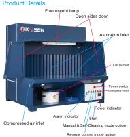 China Industrial Multifunction Dust Collector Downdraft Worktable With 4 Filter Cartridge for sale