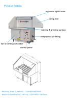 China Grinding Downdraft Table Dust Collector For Metal Polishing 2Pcs Cartridge Filters for sale