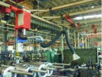 China Wall Mounting Arc Welding Fume Extractor , Welding Smoke Eater With One Arm for sale